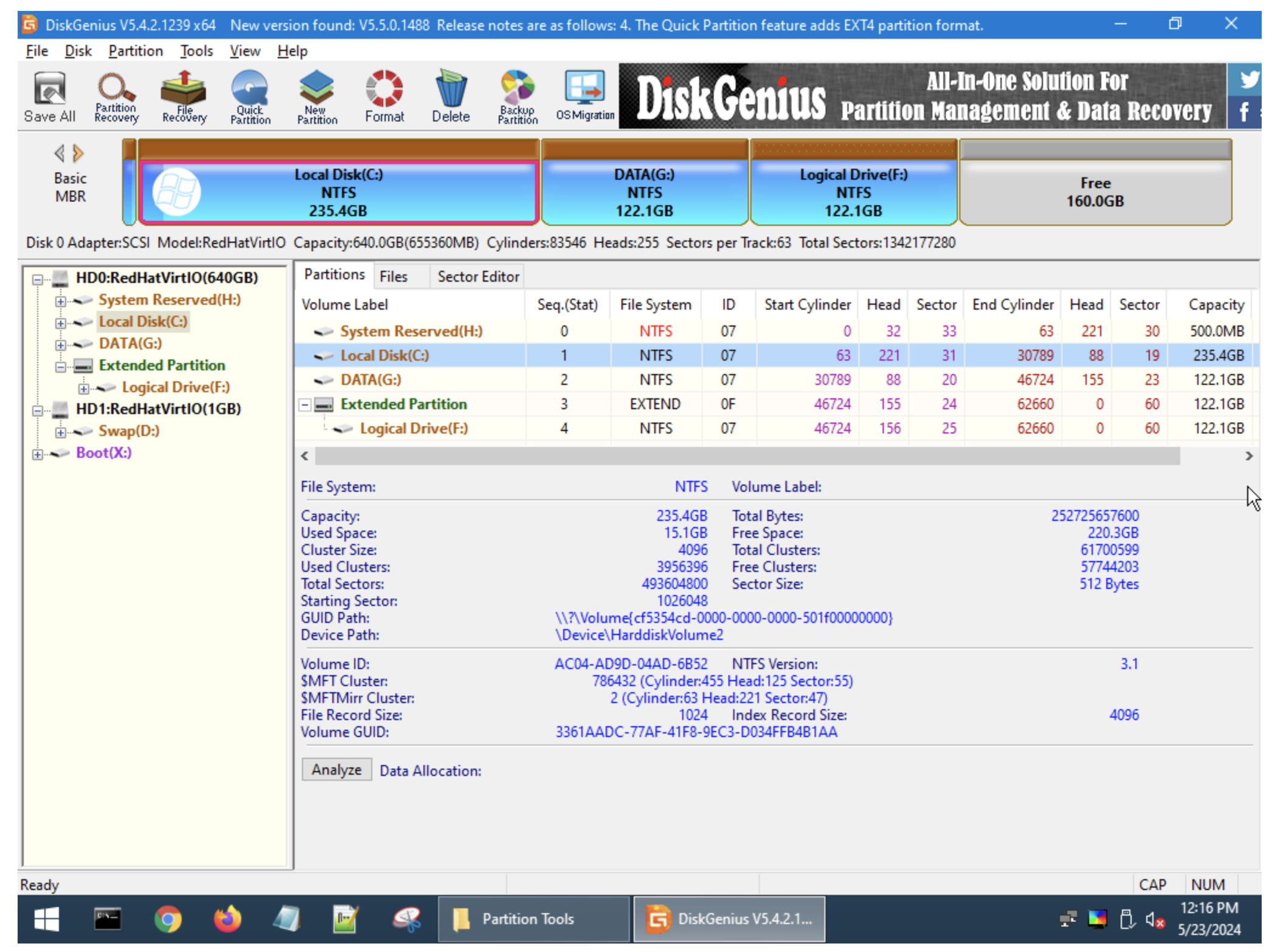 Howto Extend Windows Hard Disk Using Rescue Disk Tilaa Supportdesk