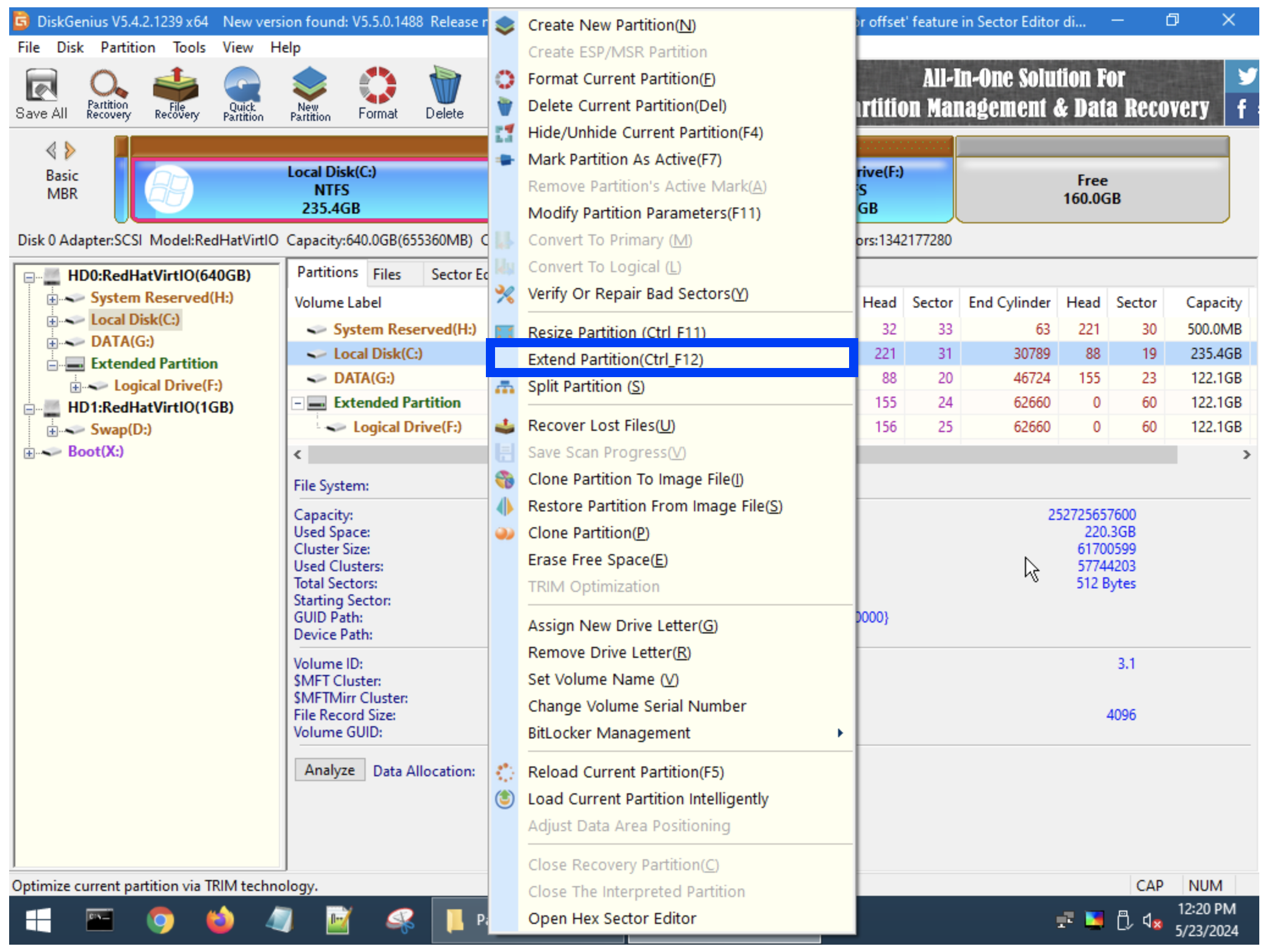 Howto Extend Windows Hard Disk Using Rescue Disk Tilaa Support Desk